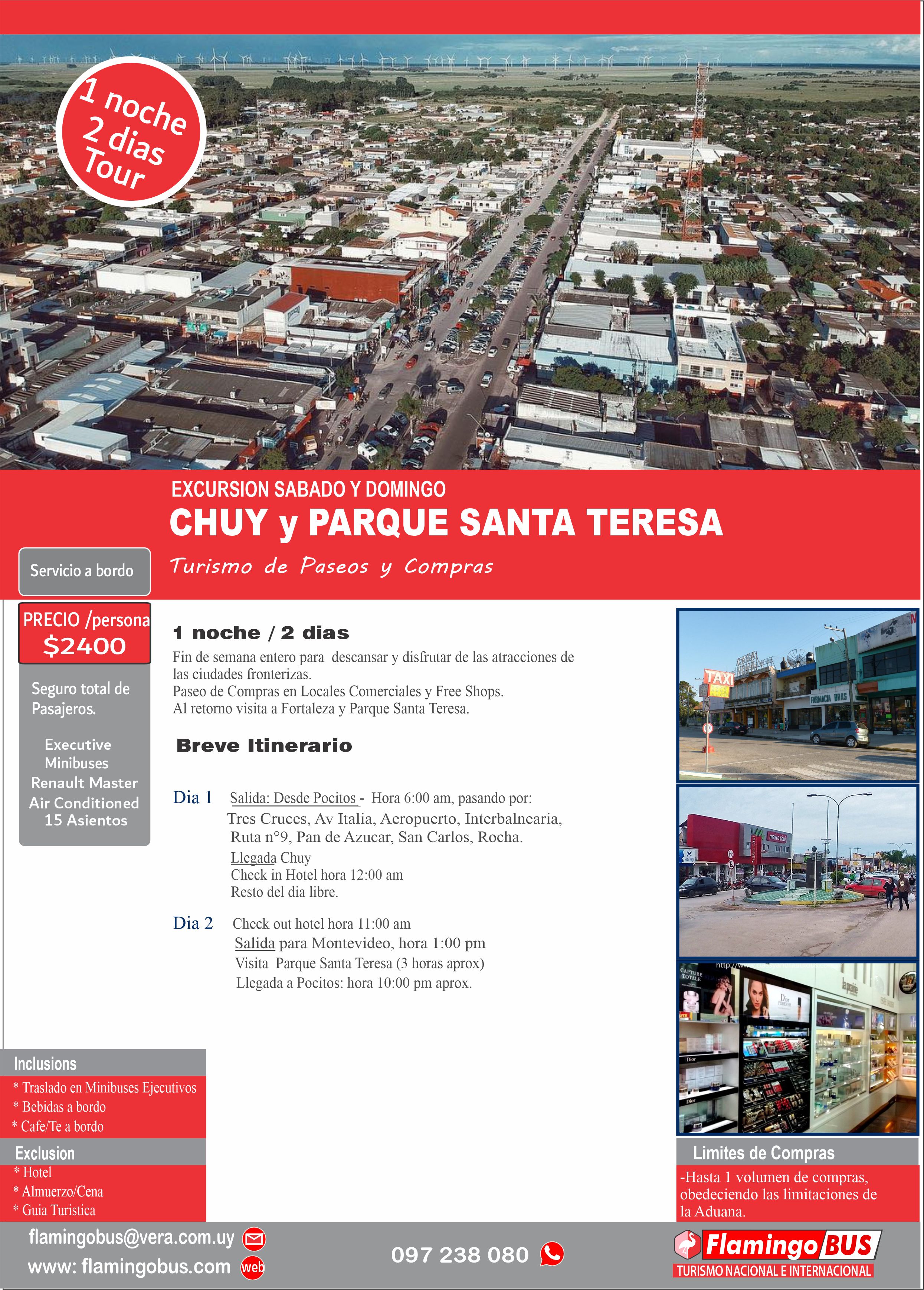 Excursion a la frontera Chuy – Viajes y Turismo Uruguay Minibuses Traslados